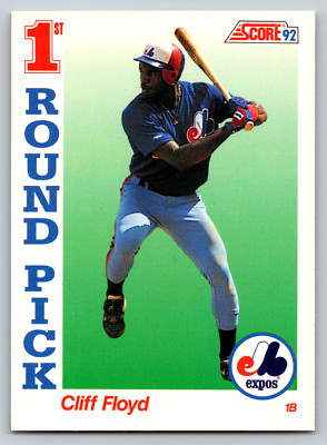 1992 Score #801 Cliff Floyd RC Montreal Expos Baseball Card | eBay