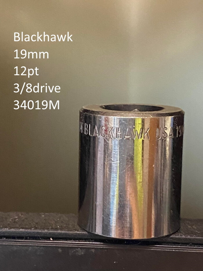 USA MADE 18mm and 19mm Sockets 6pt 12pt 3/8 1/2dr price each many ...