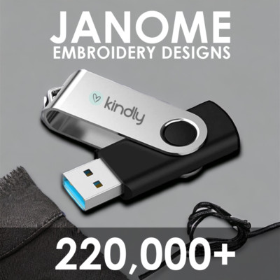 The Ultimate Janome Embroidery USB Design Collection + Viewer JEF ...