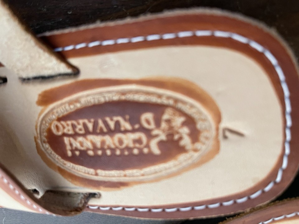 Hispanic women sandles giovnni d navarro slippers size 7 | eBay