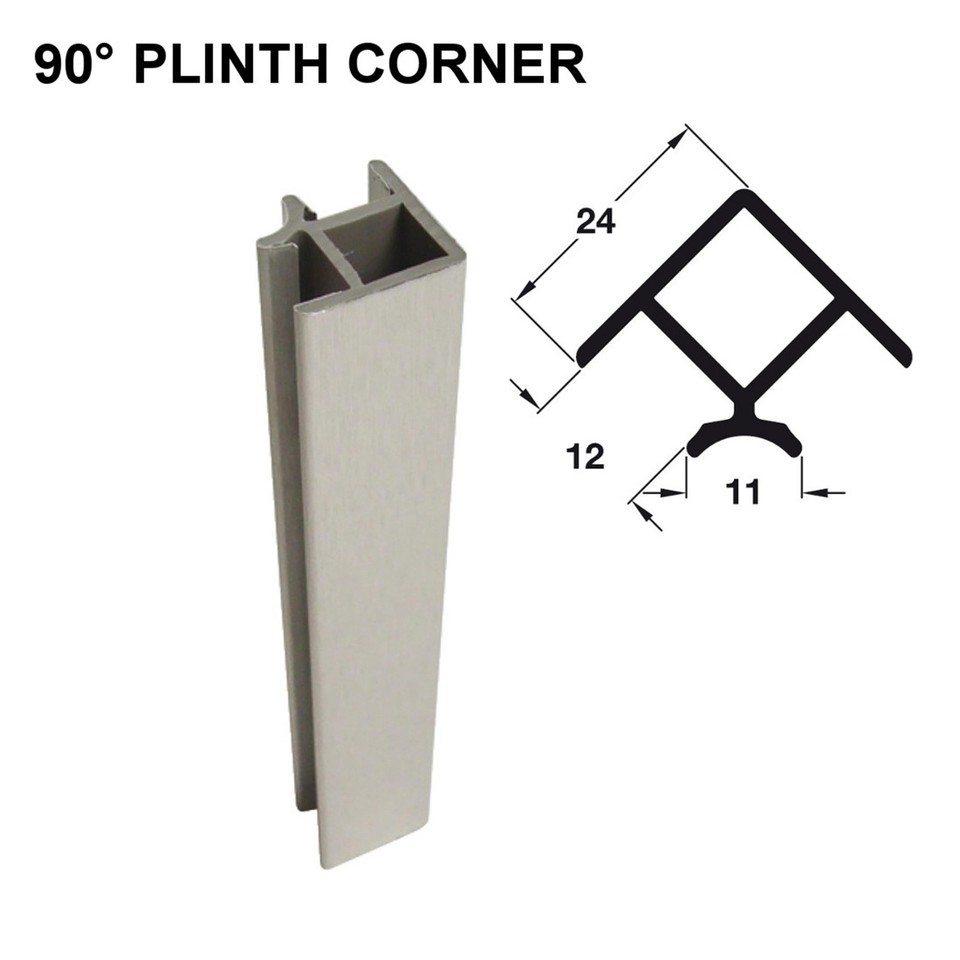 STAINLESS STEEL EFFECT KITCHEN PLINTH PANEL -OPTIONAL ACCESSORIES ...