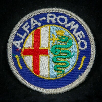 NEW 3” Alfa Romeo Milano Embroidered Patch Blue Background | eBay