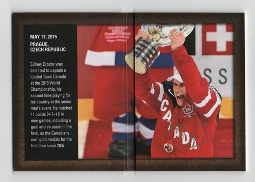 2015-16 UD SP AUTHENTIC MOMENTS SIGNATURES BOOKLET TEAM CANADA ,*SIDNEY ...