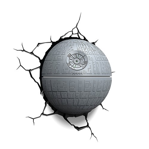 Wall Decoration Star Wars Death Star 3D LED Night Light Lamp Lighting ...