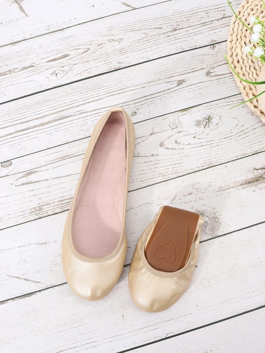 Champagne Colored Ballet Flats