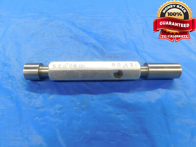.6300 & .6350 CL X PIN PLUG GAGE GO NO GO .6250 +.0050 5/8 16 mm .630 ...