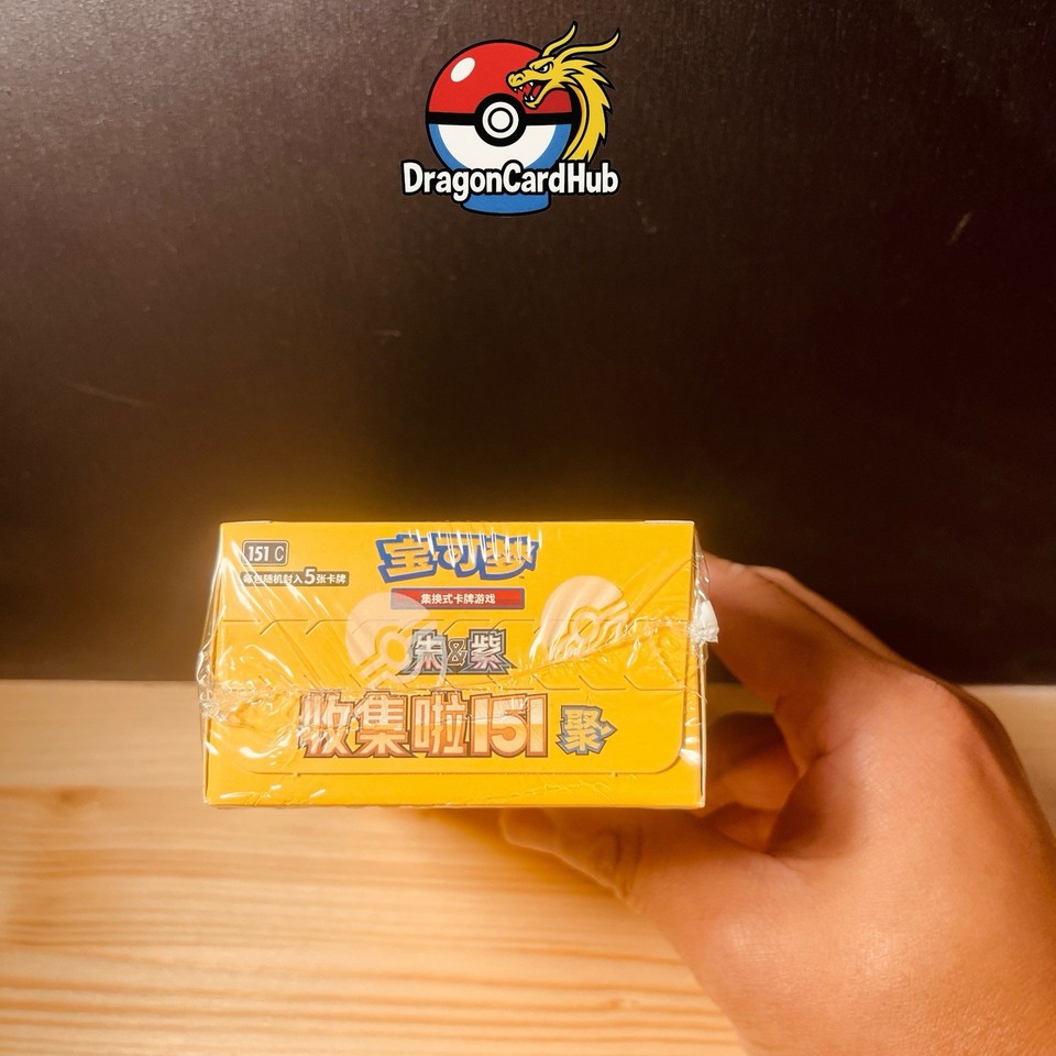 [UK in Hand] Pokemon TCG S-Chinese 151 vol.4 Gathering Slim Booster Box ...