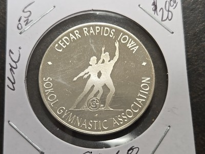 RARE Cedar Rapids, IA Iowa Sokol Gymnastic Association Sterling Silver ...