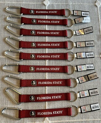 New Lot Of 9 Florida State University Seminoles Keychain with Key Ring ...