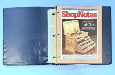 Lot of 6 ShopNotes Magazines Volume 9, Issue Nos. 49-54 w/Binder ...