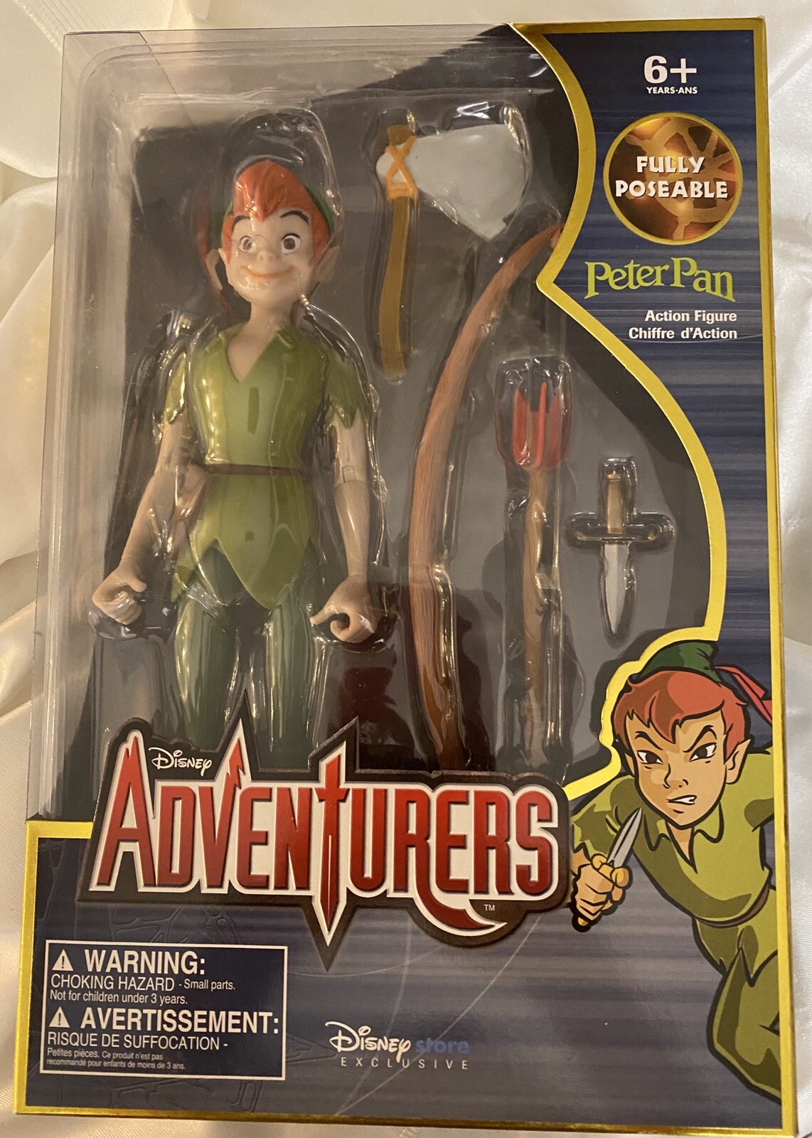 PETER PAN Disney Store Adventurers Fully Poseable 1999 12” Action ...