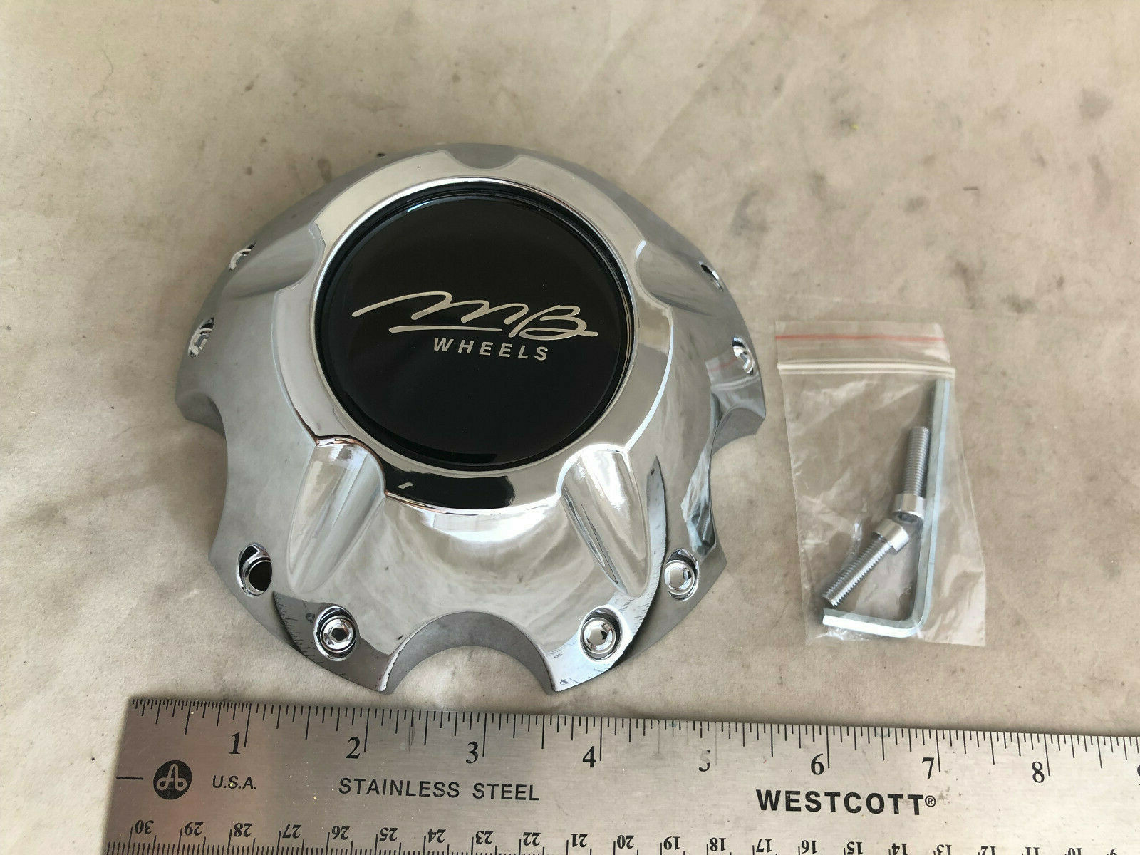 NEW MB Motoring Wheels Chrome Wheel Rim Hub Cover Center Cap BC-824B ...