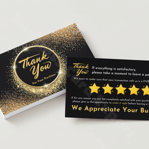 1000-5000 eBay Seller Thank You Cards eBay Business Cards Double Sided ...