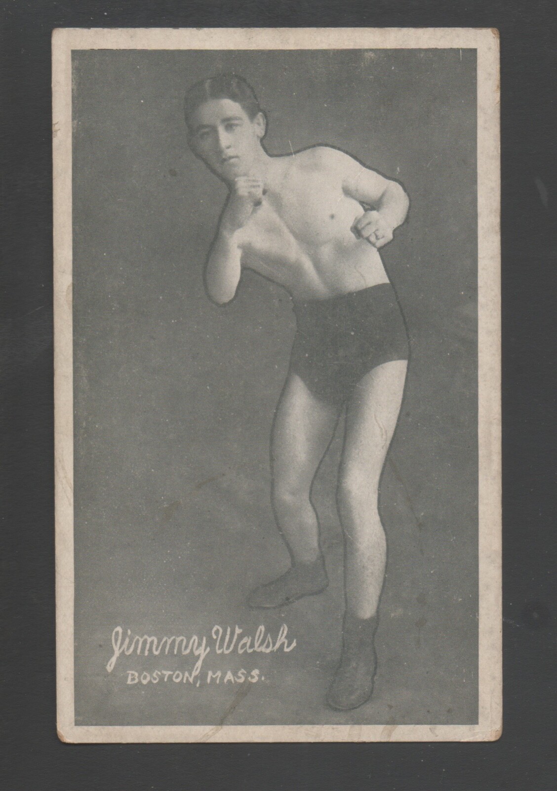 1921 Exhibit Supply Company Boxing Postcard-Jimmy Walsh-Boston,Mass Vg ...