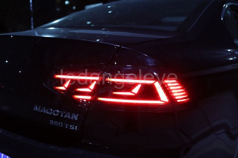 Black LED tail lights For European Passat B8 LED tail back lamps 2017 ...