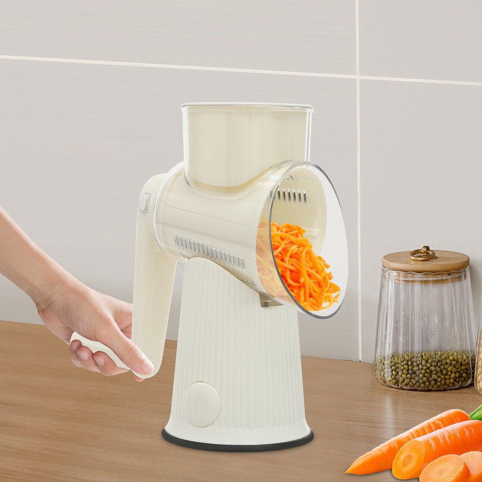 Rotary Vegetable Cutter Kitchen Manual Tabletop Vegetable Cutting Tool ...