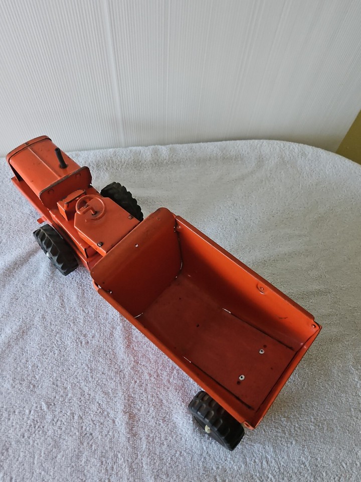 Vintage Orange Pressed Steel Wyandotte Rocker Dump Earth Mover | eBay