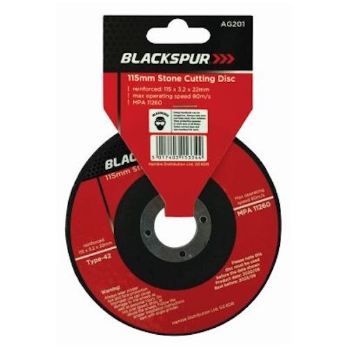 Stone Cutting Grinding Discs 115mm x 3.2mm Reinforced Angle Grinder UK ...