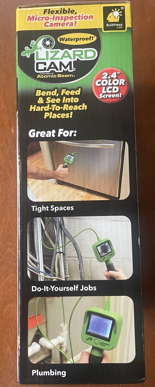 Lizard Cam Hand-Held Wireless Borescope Inspection Camera NEW Free ...