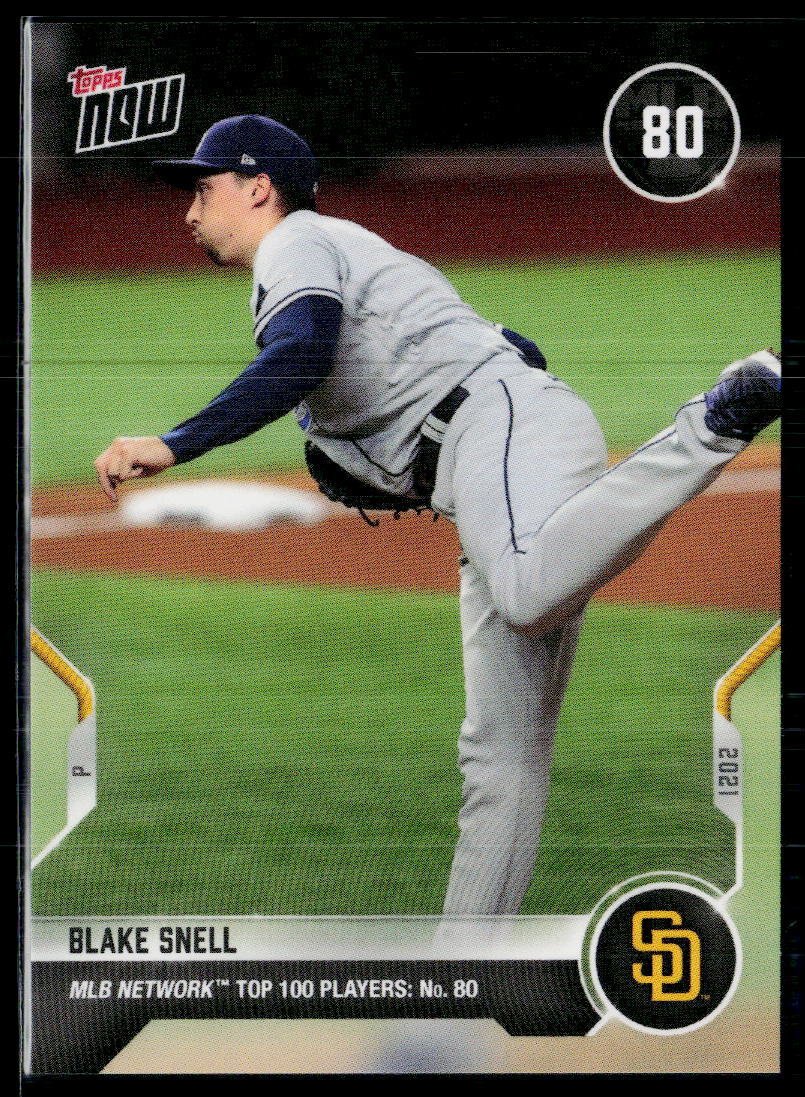 2021 Topps Now MLB Network Top 100 Players - Blake Snell #T-80 for sale ...
