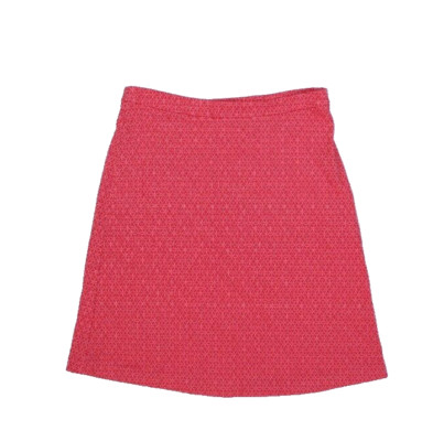 Margaret M Red Geometric Print Stretch Pull On A-Line Mini Skirt Womens ...