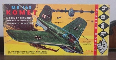 1960 HAWK Model Kit #625-50 Komet Me-163 See Desc As Is | eBay