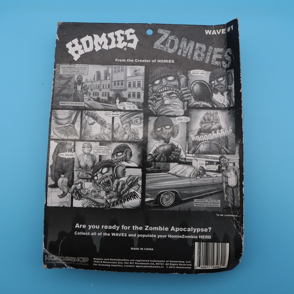 Homies Big Heads ZOMBIES HOMIES FIGURES of 8 figures 2014 lil homies ...