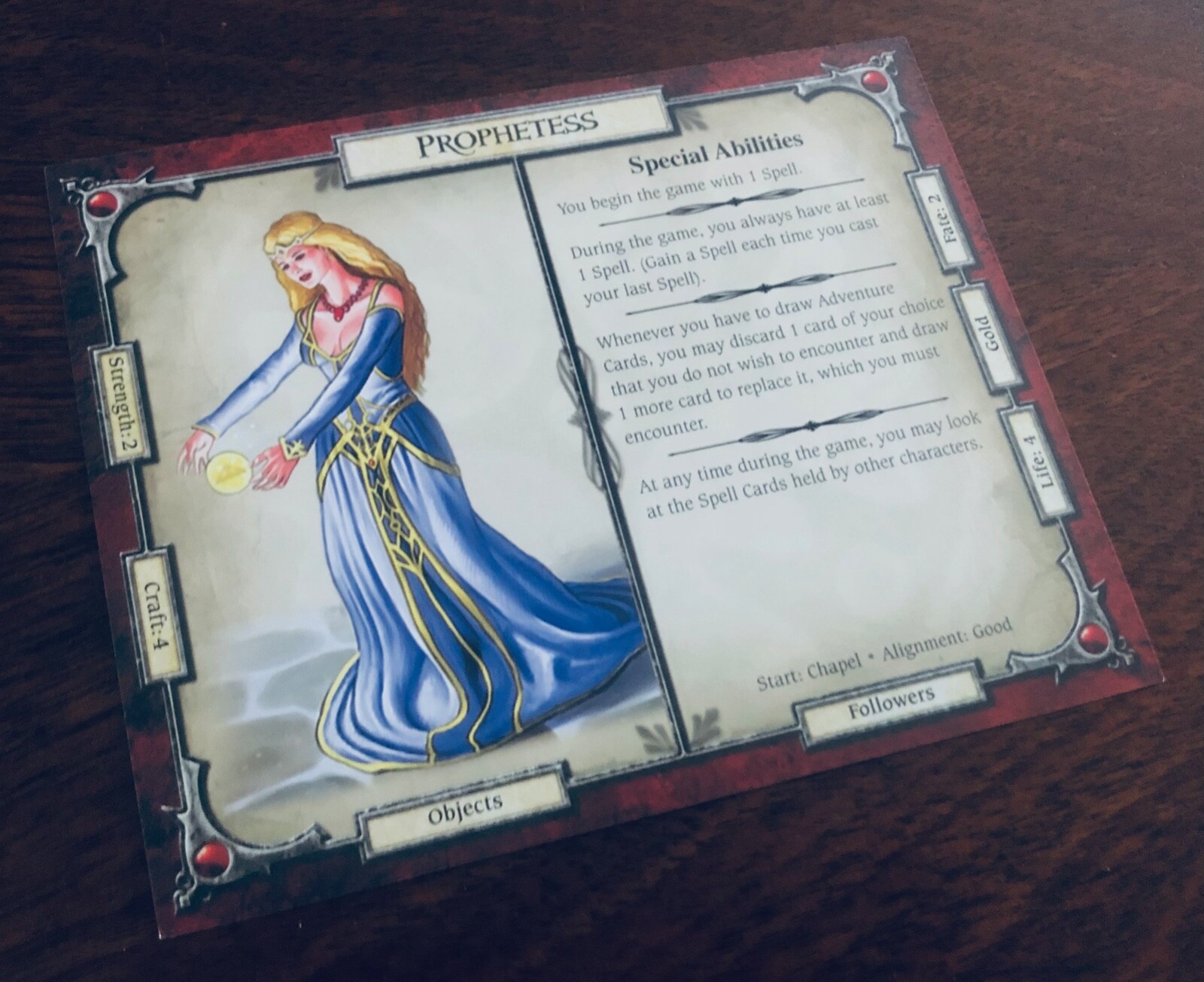 Talisman | Prophetess, Character Card | Official Extra/Replacement Game ...