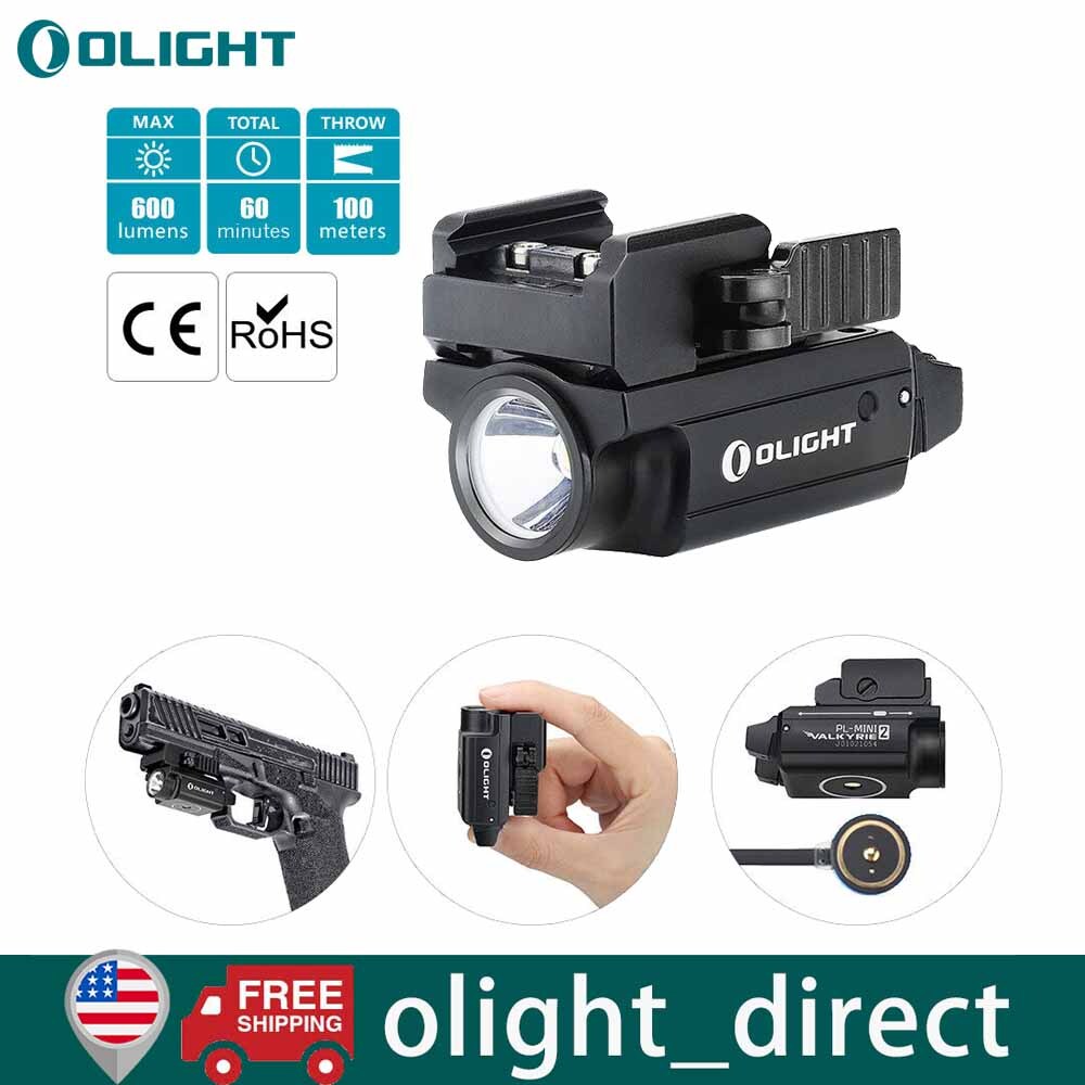 OLIGHT PL-MINI Valkyrie 2 600 Lumens Magnetic Rechargeable Pistol ...