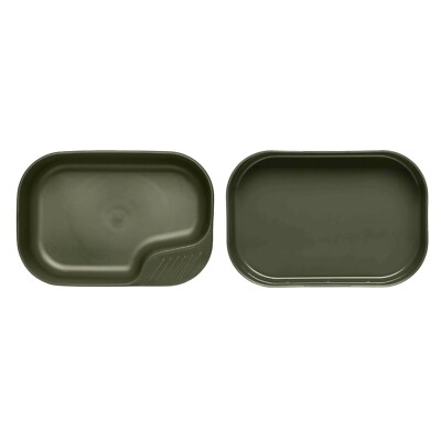 Brand Swedish Wildo camp a box only Olive green camping kit plates ...