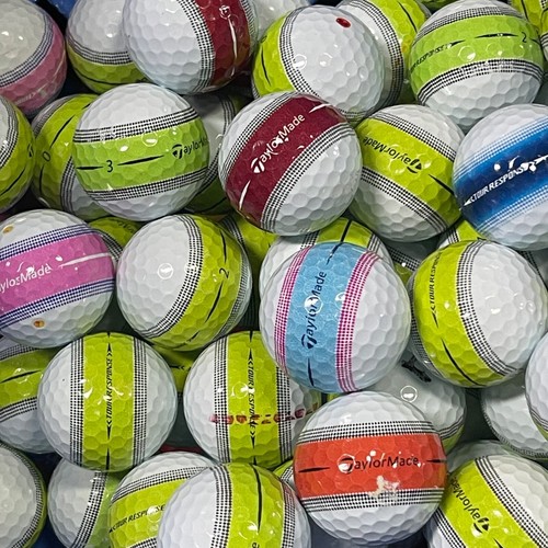 24 TaylorMade Tour Response Stripe Color Mix Golf Balls - 3A/4A/5A ...