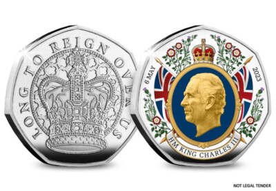 The King Charles III Coronation Crest 50p Shaped Coin | eBay