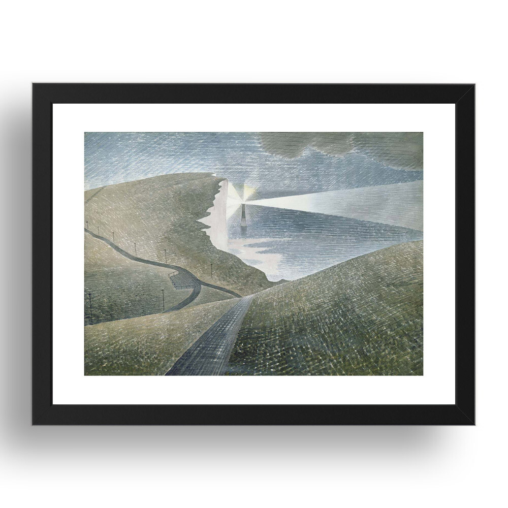 1939 Beachy Head w lighthouse by Eric Ravilious, A3 (17x13") Frame ...