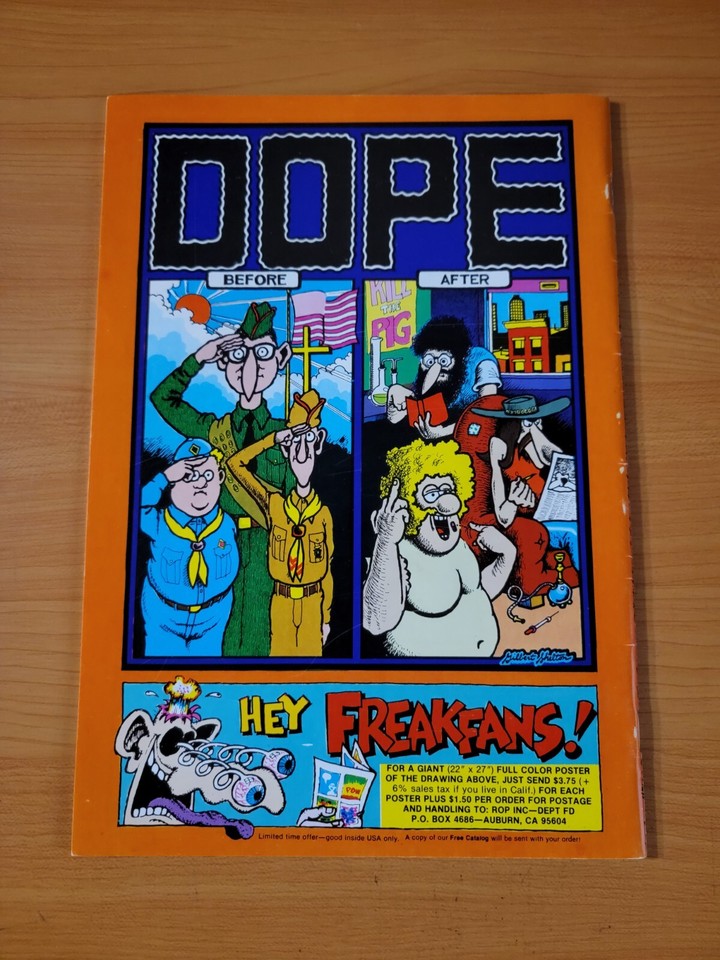 Fabulous Furry Freak Brothers #1 18ª Stampa ~ VF NEAR MINT NM ~ 1990 ...