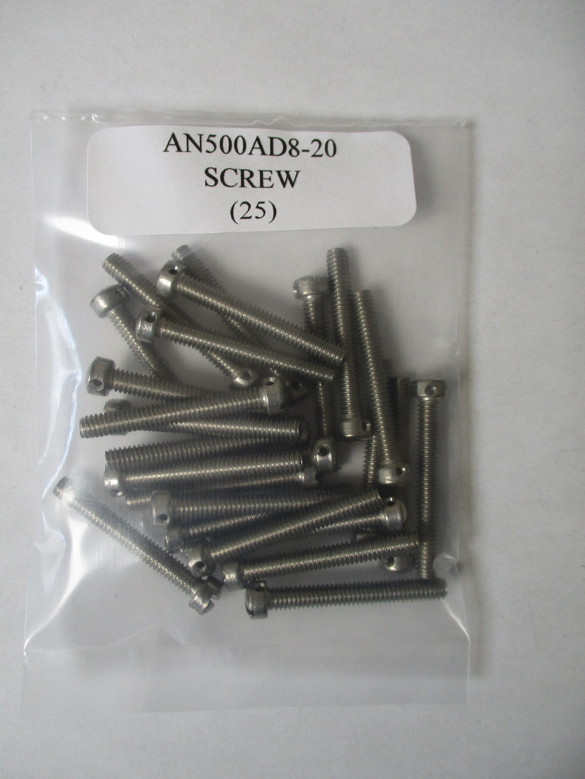 AN500AD8-20 Fillister Head Screw 8-32 x 1 1/4" Slotted Drilled Head ...