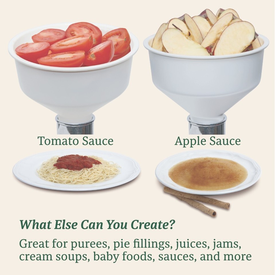 Johnny Apple Sauce Maker & Food Strainer (Victorio Strainer VKP250 ...
