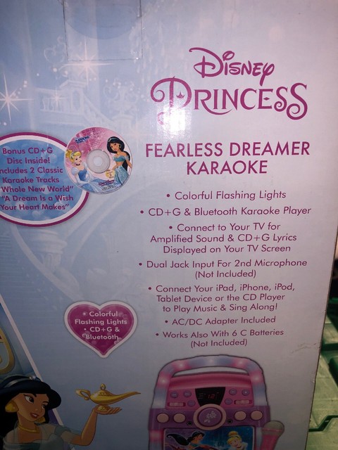 Disney Princess Karaoke Machine Fearless Dreamer Tested Girls Toddler ...
