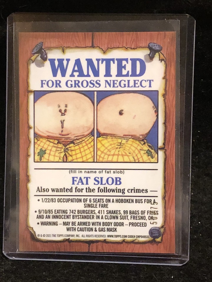 2021 garbage pail kids chrome series 4 orange parallel 159a catty cathy ...