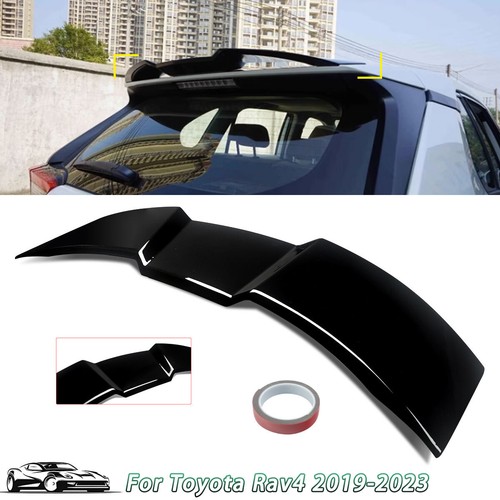 Gloss Black For Toyota Rav4 2019-2023 Painted Rear Roof Spoiler Trunk ...