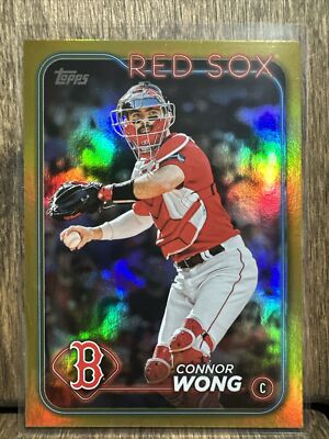 2024 Topps Series 1 Connor Wong #104 Gold Foil Boston Red Sox ⚡️ | eBay