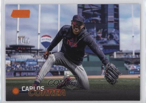 2023 Topps Stadium Club Orange Foil 173/199 Carlos Correa #54 10k8 | eBay