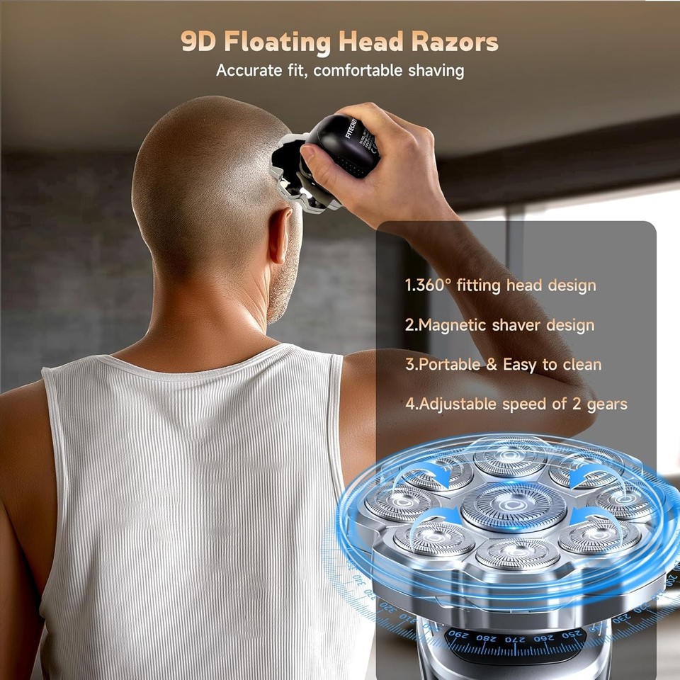 Electric Razor for Men,Head Shavers Bald Men,5-in-1 Razors with... | eBay