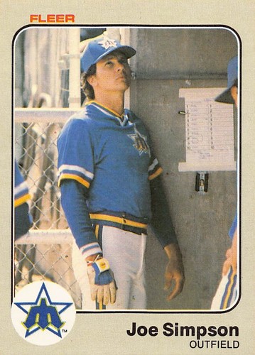 Joe Simpson 1983 Fleer 485 Seattle Mariners Baseball Card | eBay