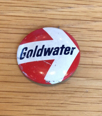 Goldwater Presidential Campaign Button Pin - Arrow Point Right - 1 inch ...