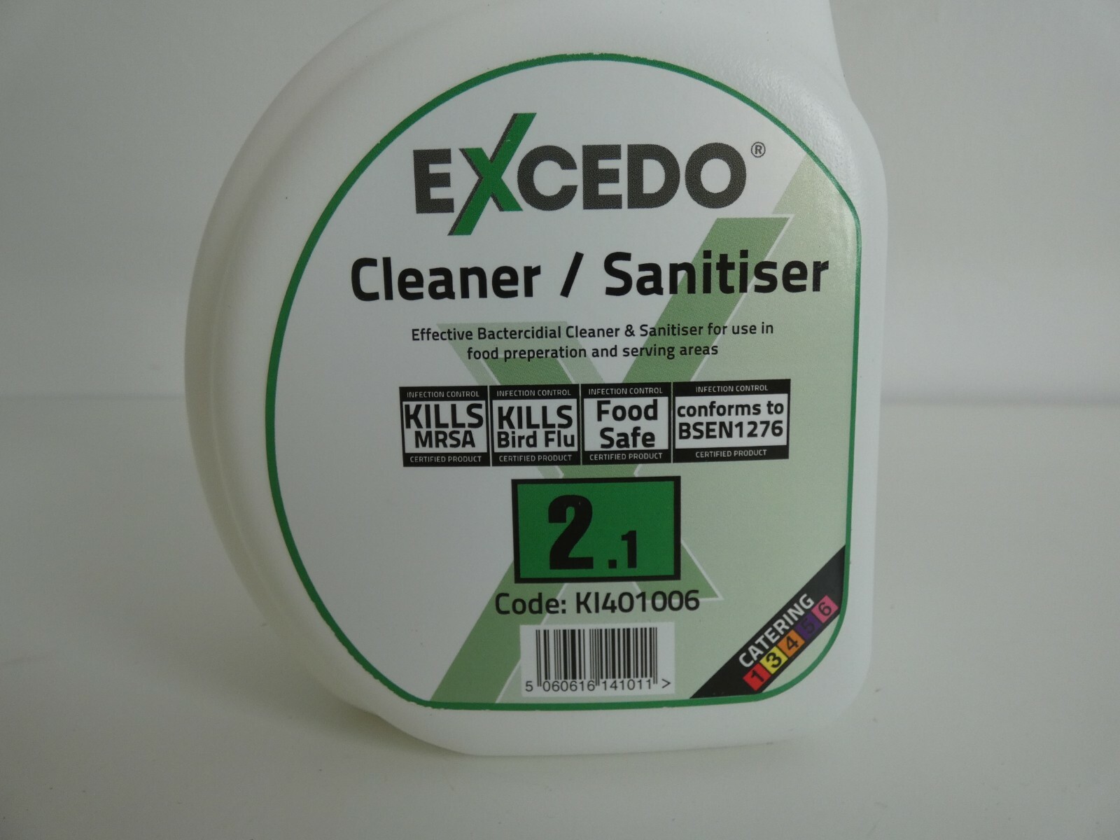 6 x Excedo Cleaner/Sanitiser for Food preparation areas, kills mrsa ...
