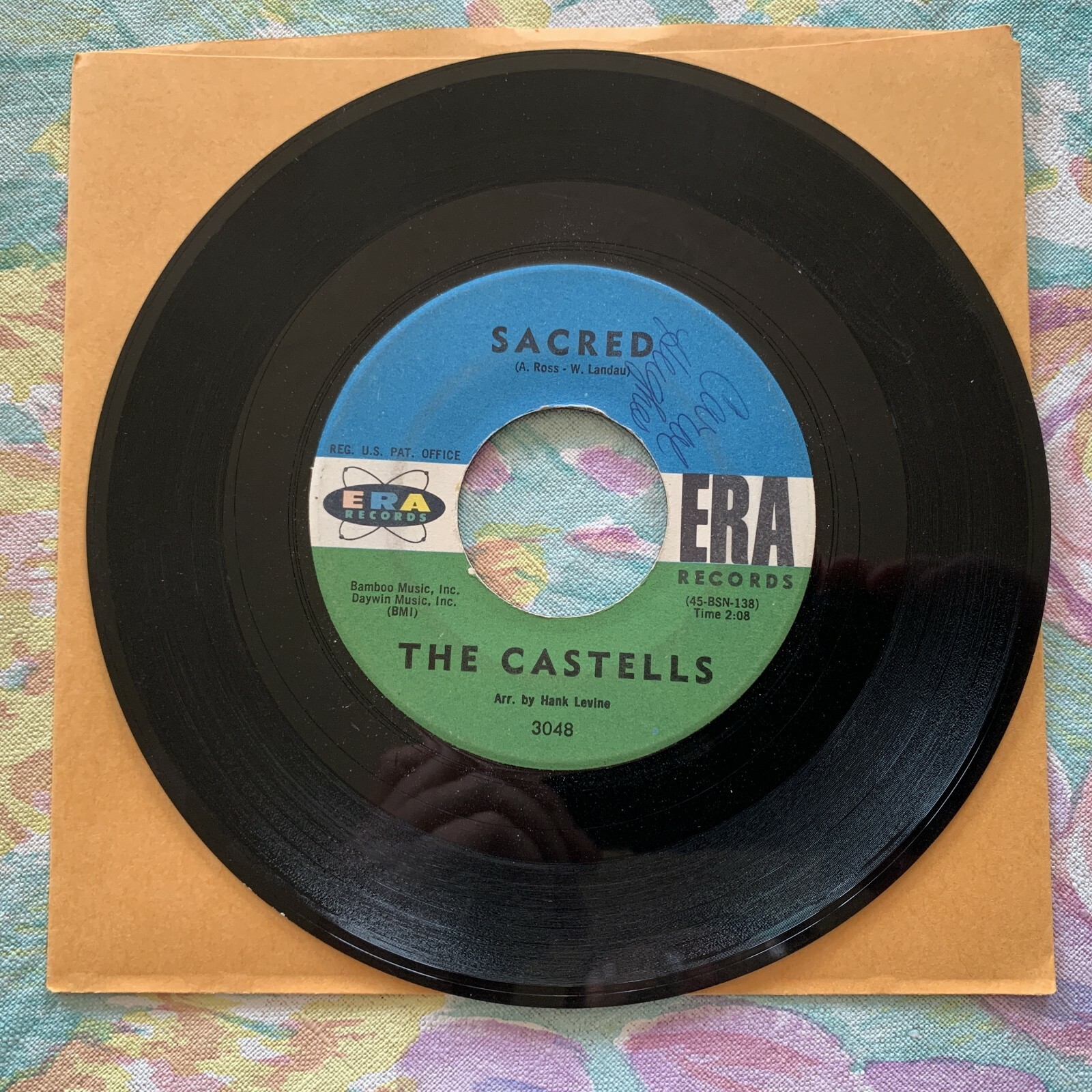 1961 The Castells "Sacred/I Get Dreamy" 45 RPM 7" Record | eBay