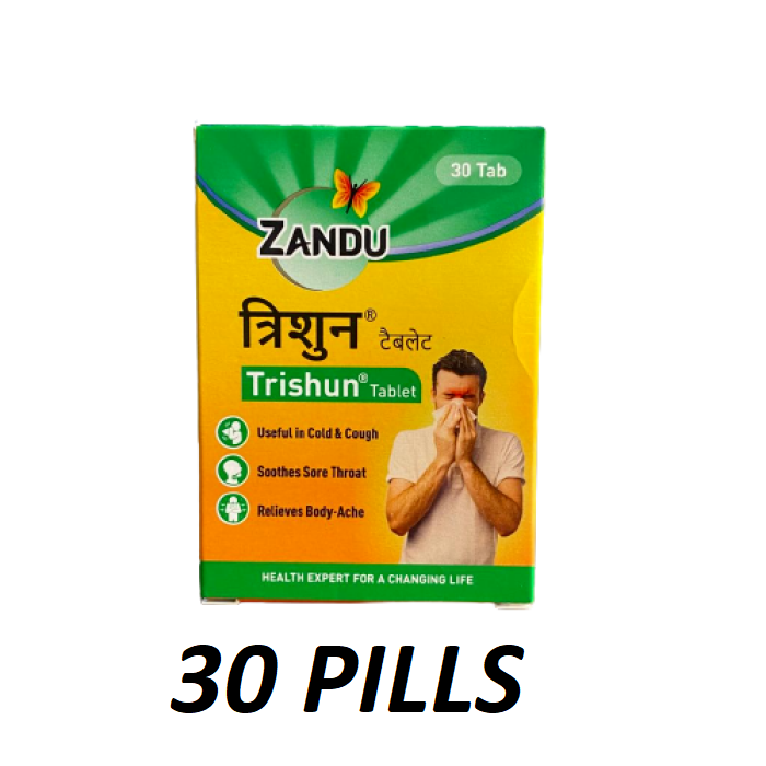 Zandu Trishun Tablets Trisun Ayurvedic helps strengthen the Immunity 30 ...