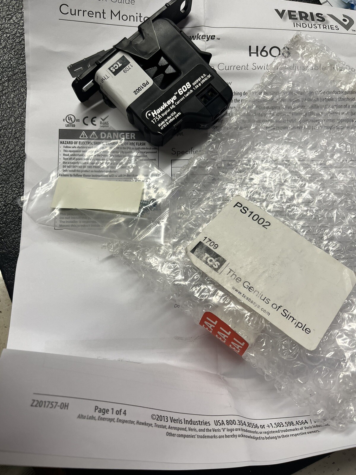 Veris Industries H608 Hawkeye 608 NEW | eBay