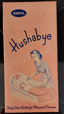 Vintage Baby Hushabye Davol Water Bottle w/ Original Box Toddler Infant ...