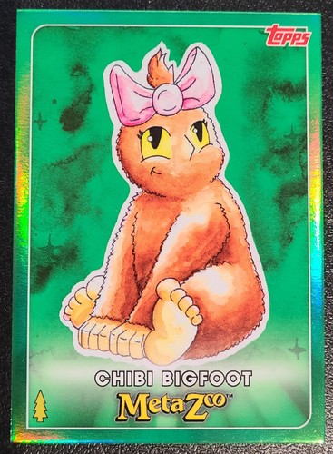 2022 Topps MetaZoo Wilderness Chibi Bigfoot Rare Foil # 10 WOW! SSP! | eBay